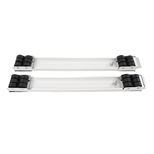 MEKOTRIN Extendable Appliance Roller Bearing Stand Heavy Items Rack Machine Rack Washing Machine Mobile Roller Water Dispenser Refrigerator Brackets Dryer Type Adjustment Load Bearing