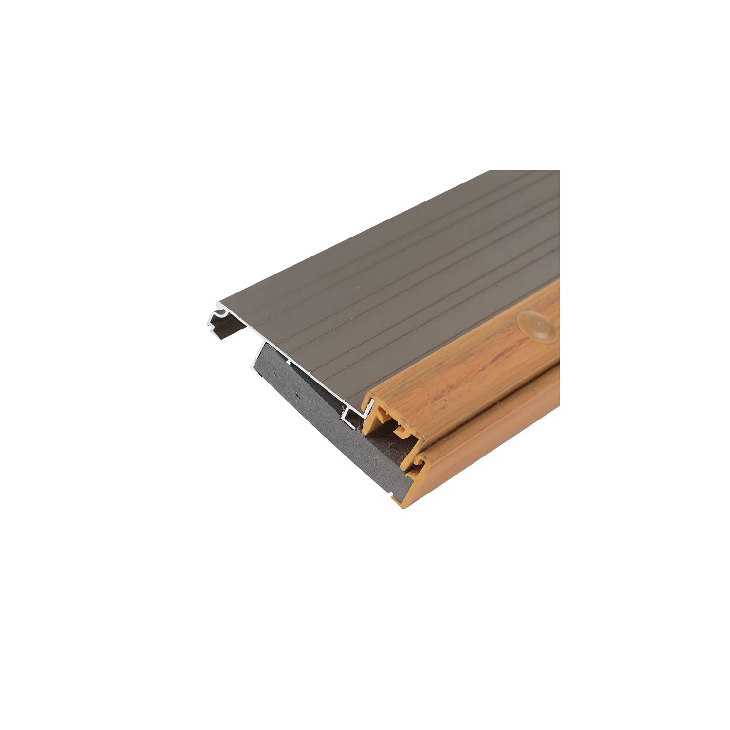 M-D Building Products 49008 Prem. Adjust/Thermal Break Threshold, 36 Inches, Satin Nickel
