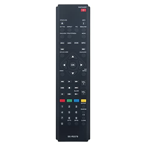 SE-R0378 Replace Remote Control fit for Toshiba DVD BLU-RAY DISC Player BDX2500KU BDX2500 BDX2700 BDX2700KU BDX3000 BDX3000KC BDX3000KU