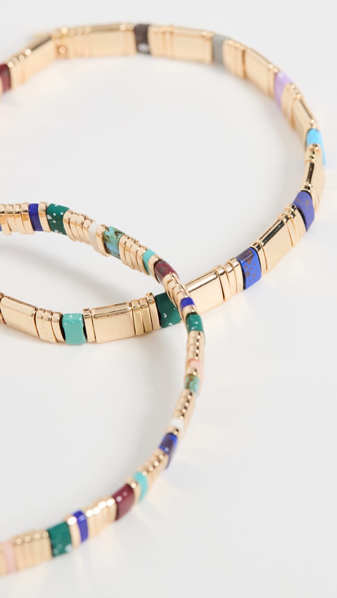 SHASHI Women's Tilu Bracelet Set of 2, Aurate, Gold, One Size