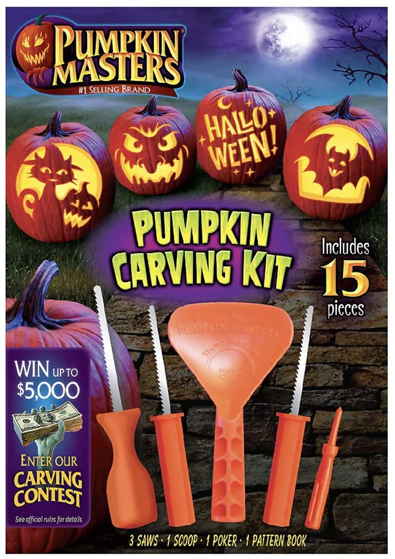 Pumpkin Masters Halloween Pumpkin Carving Set with 10 Patterns