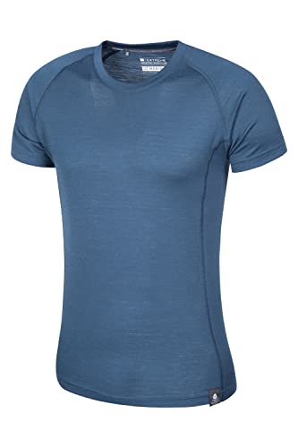 Mountain Warehouse Summit II Mens Baselayer T-Shirt Navy X-Small