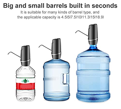 Water Bottle Pump,5 Gallon Water Dispenser,USB Charging Drinking Portable Electric Switch for Universal 3-5 Gallon Bottle for Outdoor Home Office