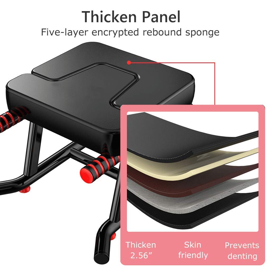 Papepipo Stable Yoga Headstand Bench - Ideal Yoga Inversion Chair with Armrests and Thickened Shoulder Cushion(Black)