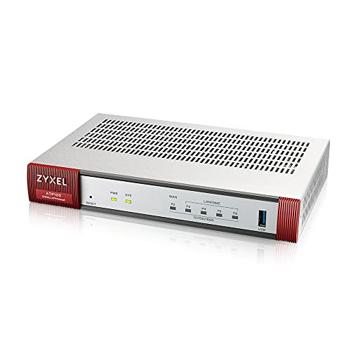 Zyxel ZyWALL 1 Gbps ATP100, Advanced Threat Protection Firewall, Next Generation Firewall Bundled with 1-Year Security License Services [ATP100]