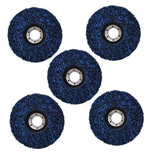 WFLNHB 5Pcs - 4-1/2" x 7/8" Strip&Clean Discs Replacement for Angle Grinders-Removes Rust Strips Paint Cleans Welds