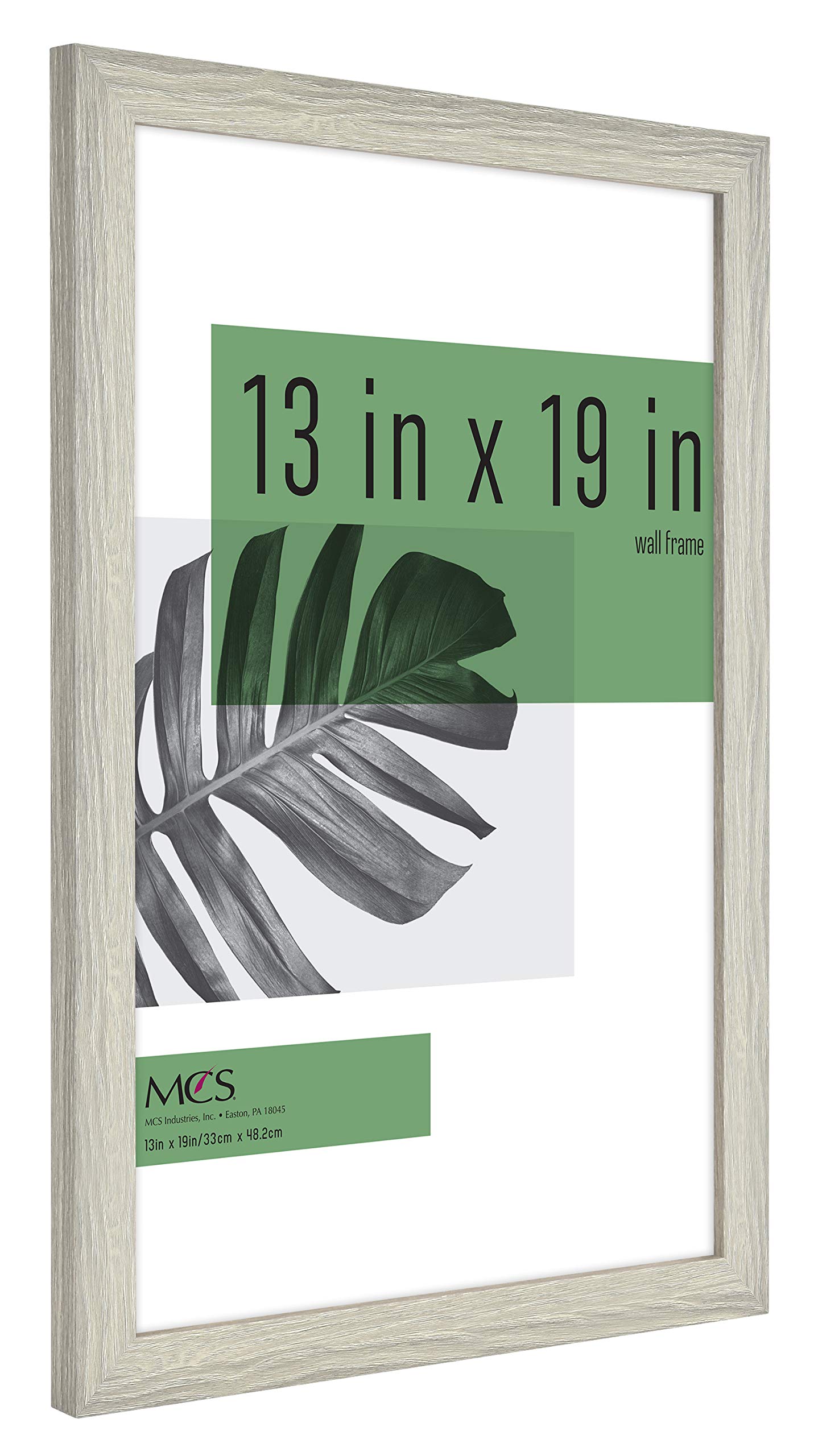 MCS Studio Gallery 13x19 Picture Frame Gray Woodgrain, Rectangle Photo Frame for Photos, Posters & Art Prints (2-Pack)