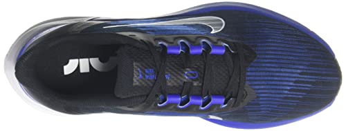 Nike Men's Air Winflo 9 Sneaker, Black White Old Royal Racer Blue, 11
