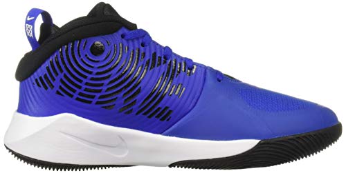 Nike Unisex-Kid's Team Hustle D 9 (GS) Sneaker, Game Royal/Black-White, 5Y Regular US Big Kid