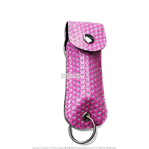 Munetoshi Max Strength Pepper Spray Self Defense Keychain Pocket Size Cheetah Style Pouch