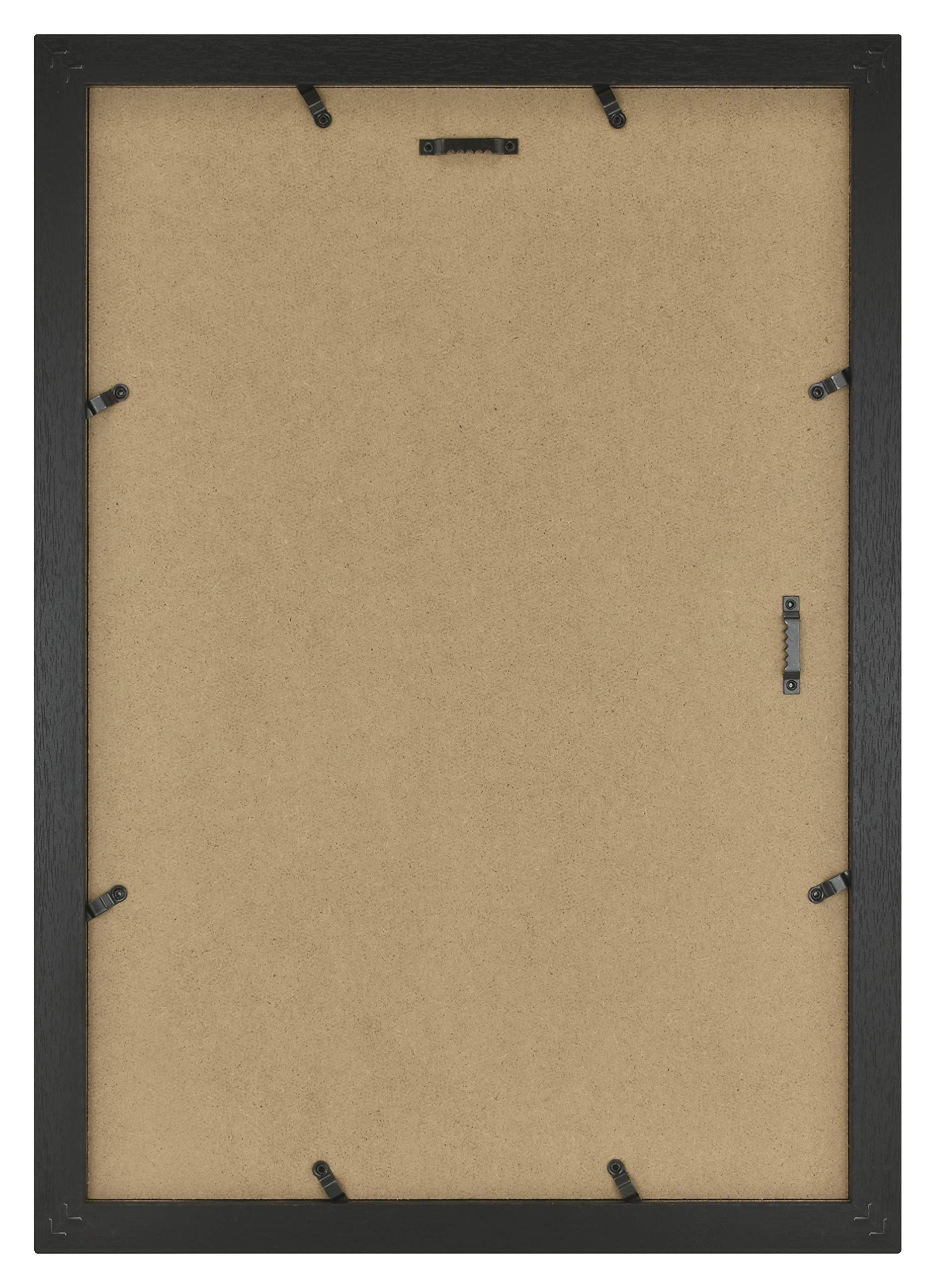 MCS Studio Gallery 13x19 Picture Frame Black Woodgrain, Rectangle Photo Frame for Photos, Posters & Art Prints (2-Pack)