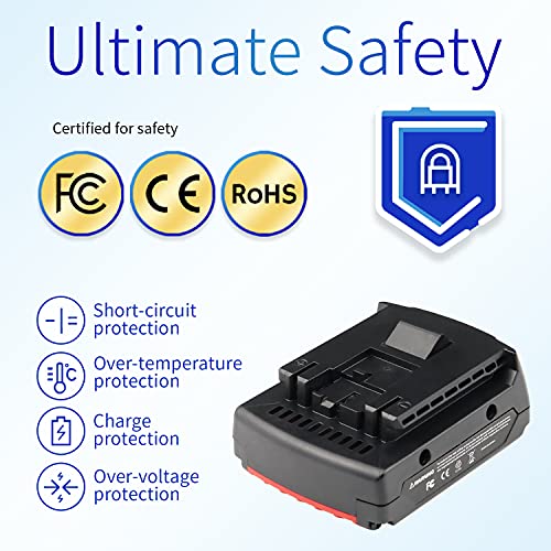 Powerost 3Ah 14.4V BAT607 Replacement Battery Compatible with Bosch 14.4V BAT607G BAT614 BAT614G 2607336150 2607336223 Cordless Power Tools Battery