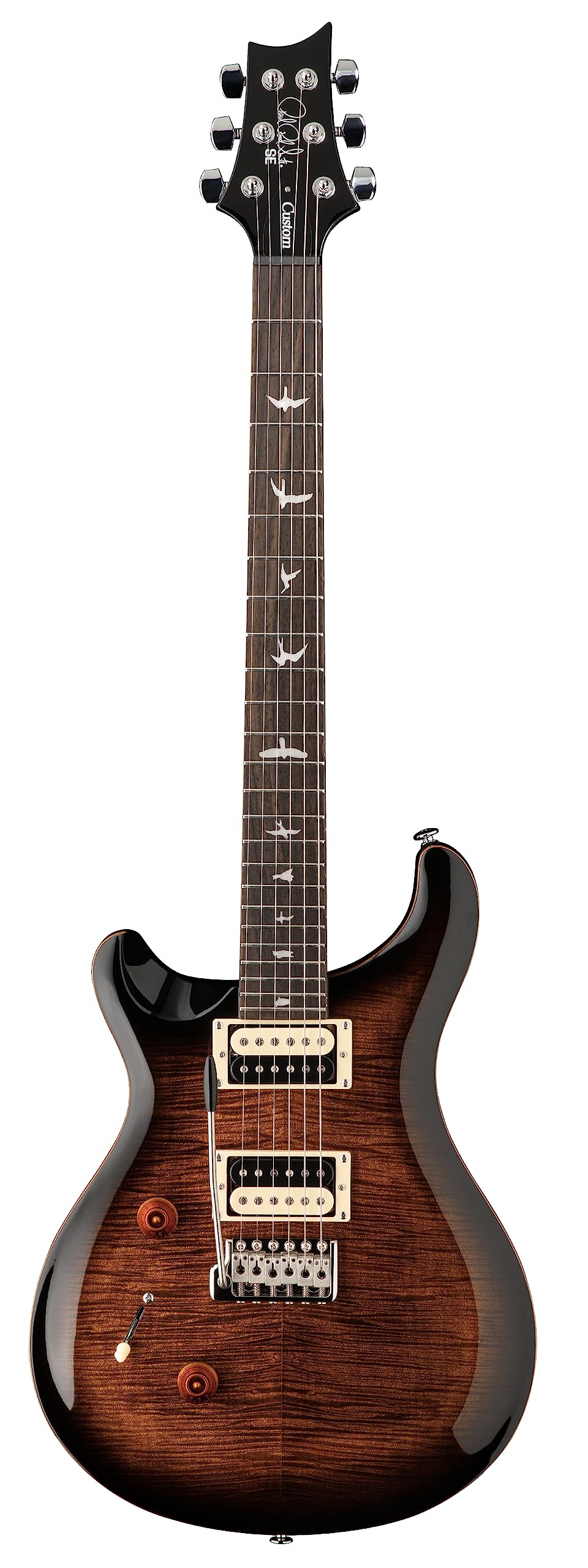 PRS Paul Reed Smith 6 String SE Custom 24 Electric, Black Gold Burst with Gigbag, Right (107993:BG)