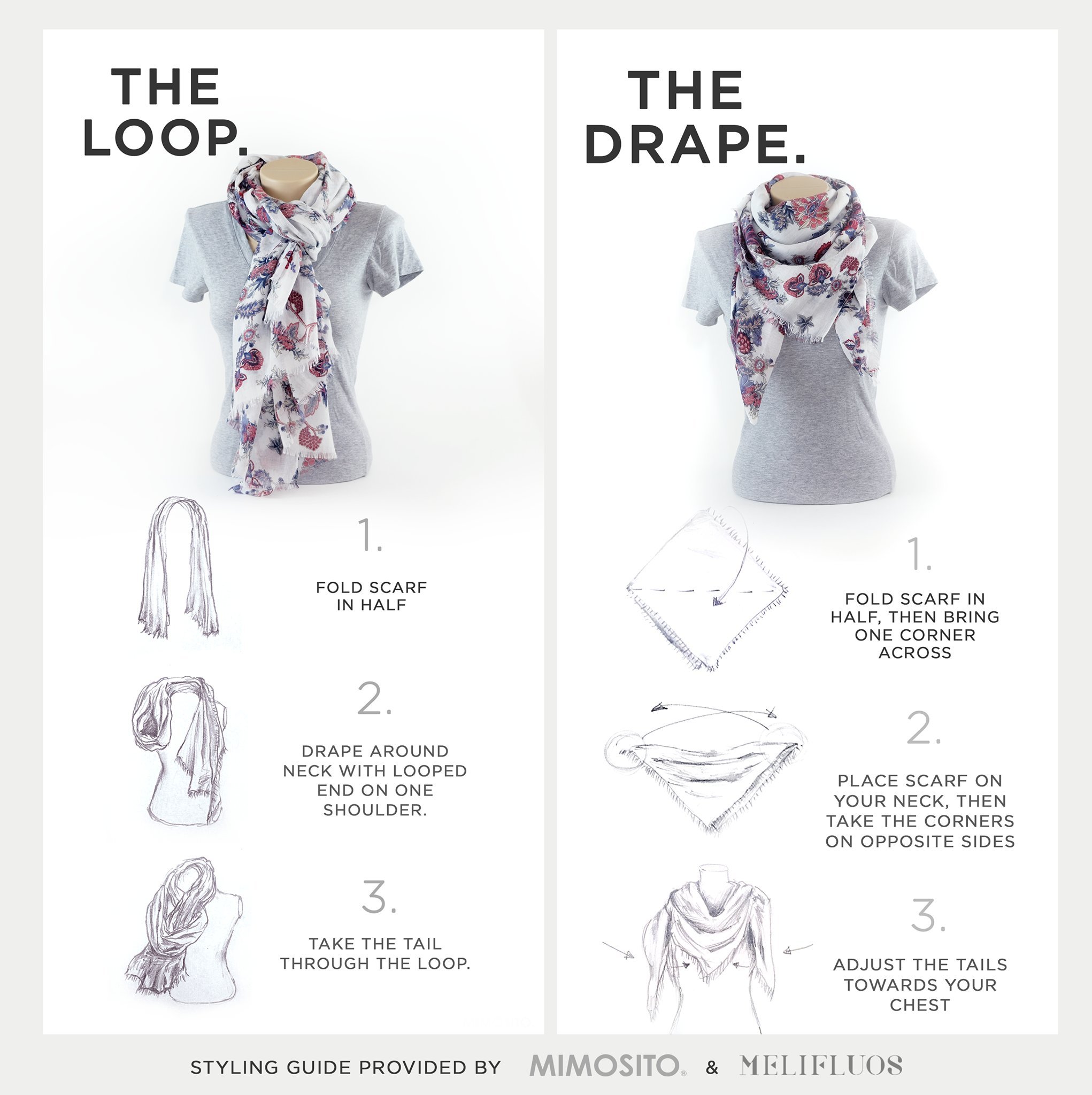 MELIFLUOS DESIGNED IN SPAIN Scarf for Women Lightweight Floral Flower Scarves for Summer Fall Spring Shawl Wrap (P077-4)