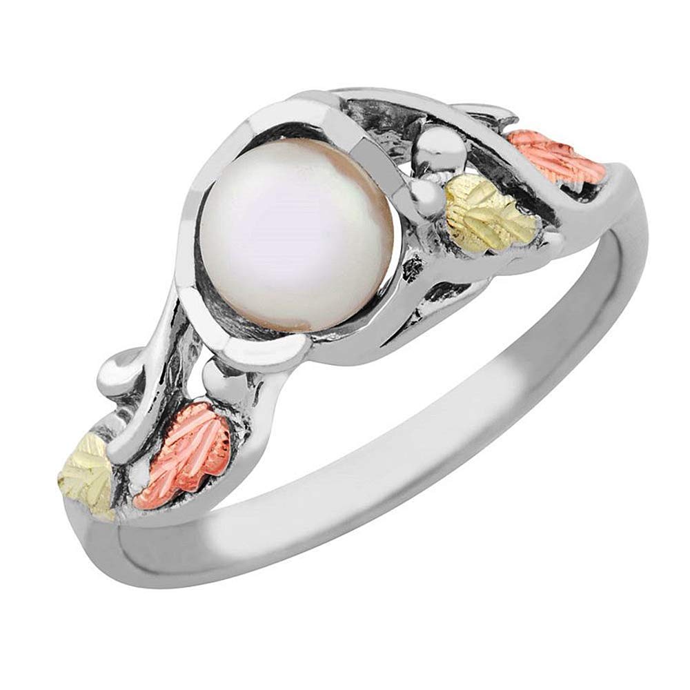 Made in the USA! Beautiful! Authentic Black Hills Sterling-silver Women's Freshwater Cultured Pearl Ring