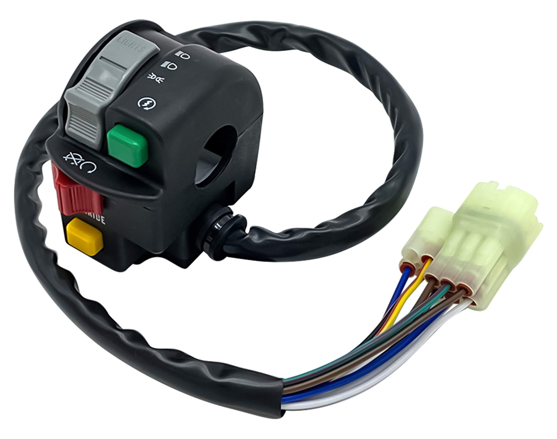 M MATI Left Handlebar Control Start Stop Headlight Switch for Arctic Cat 350 CR 366 400 425 450 XC450 Alterra 500 3313-428