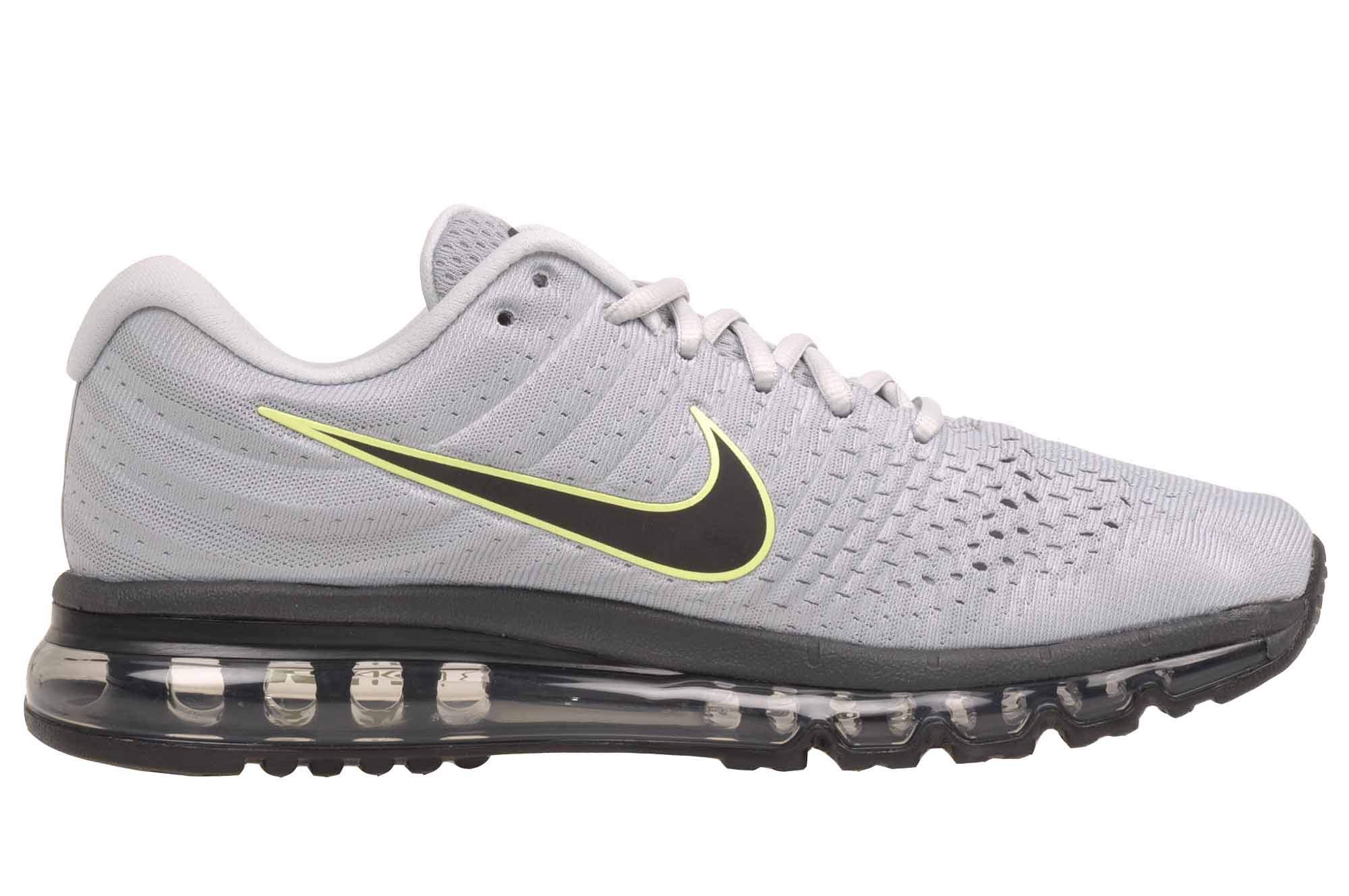 Nike Mens Air Max 2017 Running Shoes (14, Wolf Grey/Black/Pure Platinum)
