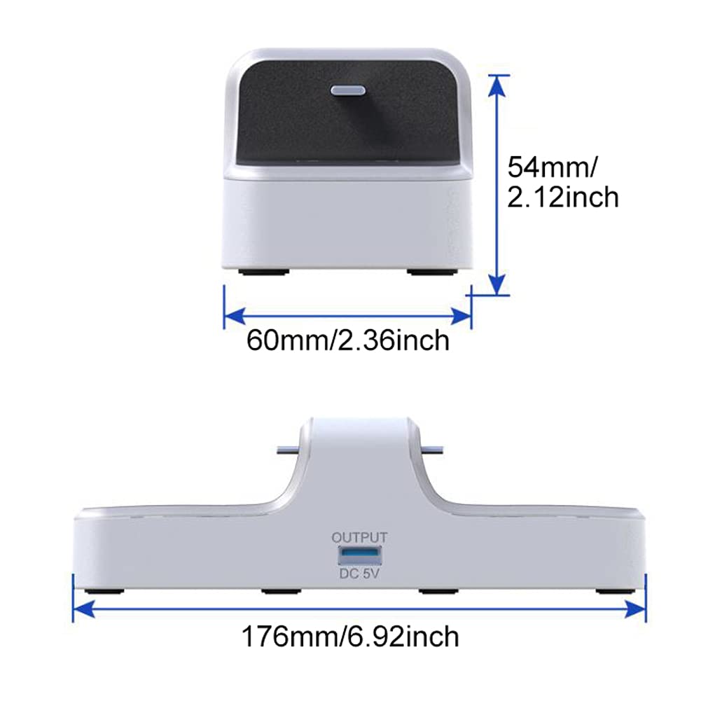 PS5 Charging Station, PS5 Controller Charger Station for Dualsense Controller, Portable Home Charging Station for Playstation 5(White)