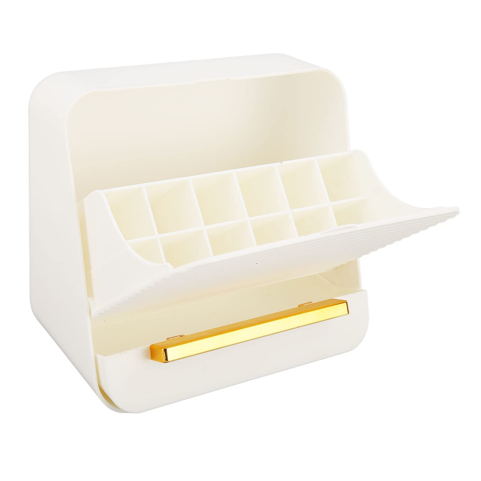 plplaaoo Storage Box for Lipstick, Lipstick Storage Box,Lipstick Organizer,Lipstick Holder,Separated Compartments Dustproof Waterproof Lip Glaze Case with Drawers, lipstick storage box storage box