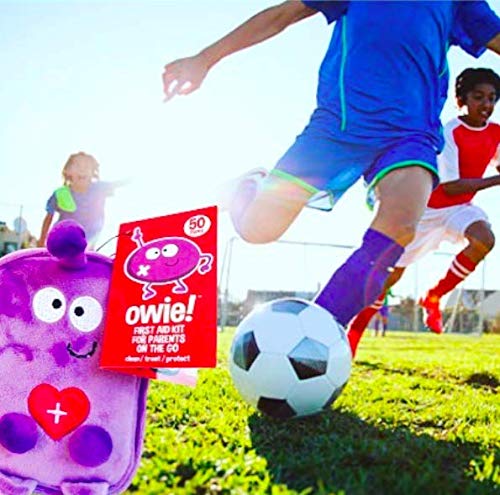 Owie Small Mini Compact First Aid Kit for Parents on The Go and Hanging in a Diaper Bag, Travel, Purse or Use it at Home or Outdoor