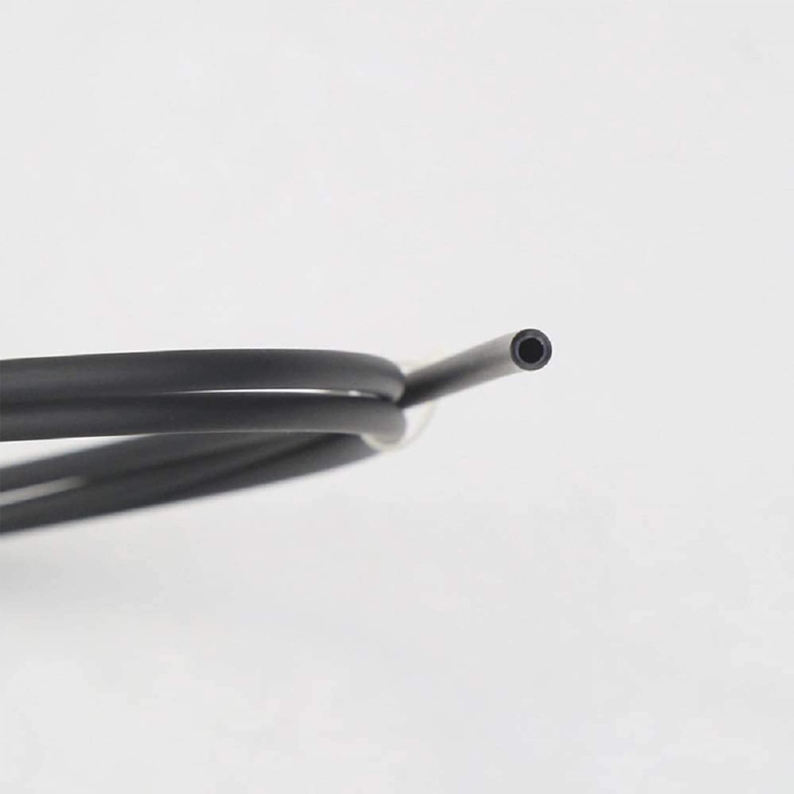 Pneumatic Air Line 1/4'' Od, 32.8FT Nylon Tubing Black Air Hose Line for Air Brake System,Air or Fluid Transfer (1/4'' OD)