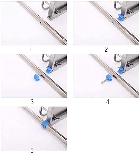 Stainless Steel Trolley - Double Trolley Care Dressing Medical Tray Trolley Clinic Beauty Practical