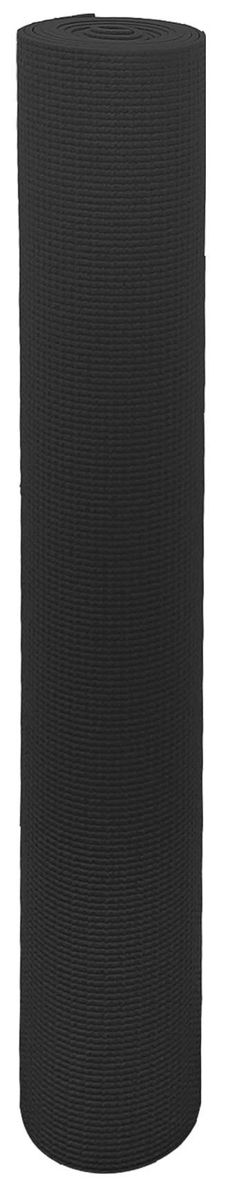 Signature Fitness 3mm Thick High Density Anti-Tear Exercise Yoga Mat with Optional Yoga Blocks Black