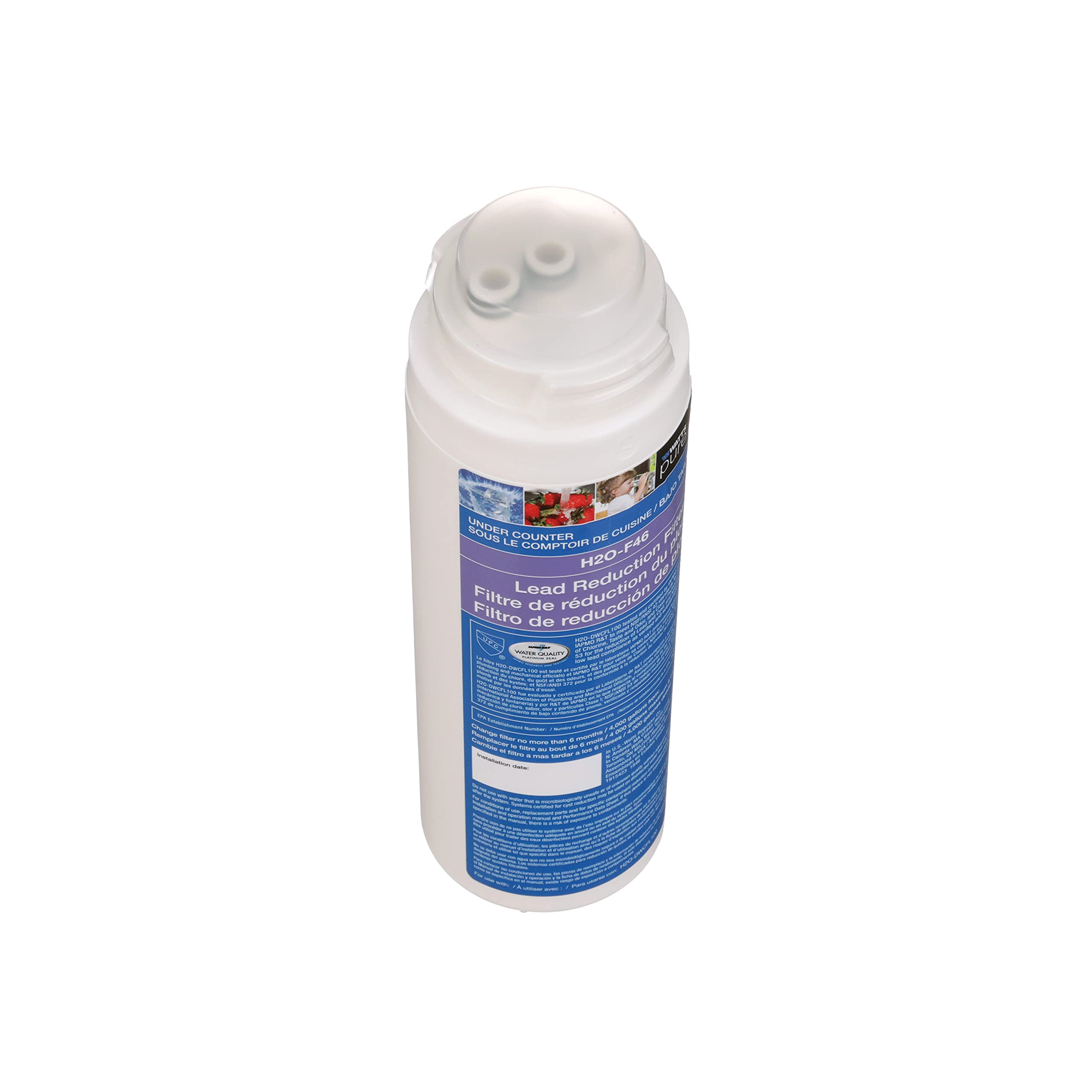 Watts Premier H2O-F46 Pure H2O Lead Reduction Water Filter Replacement, White, 1 pack