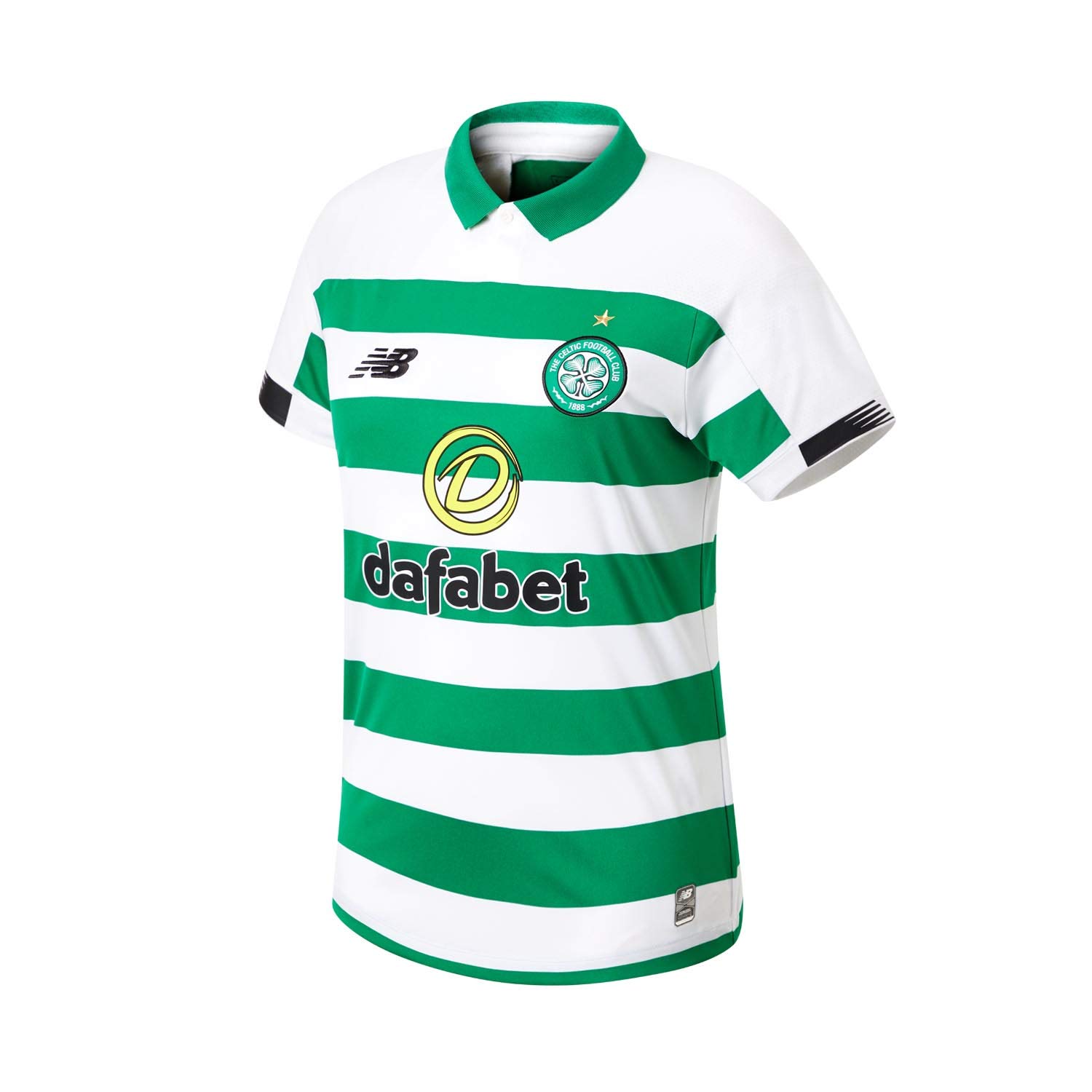 New Balance Women's Celtic FC Short Sleeve Jersey, Home, 12