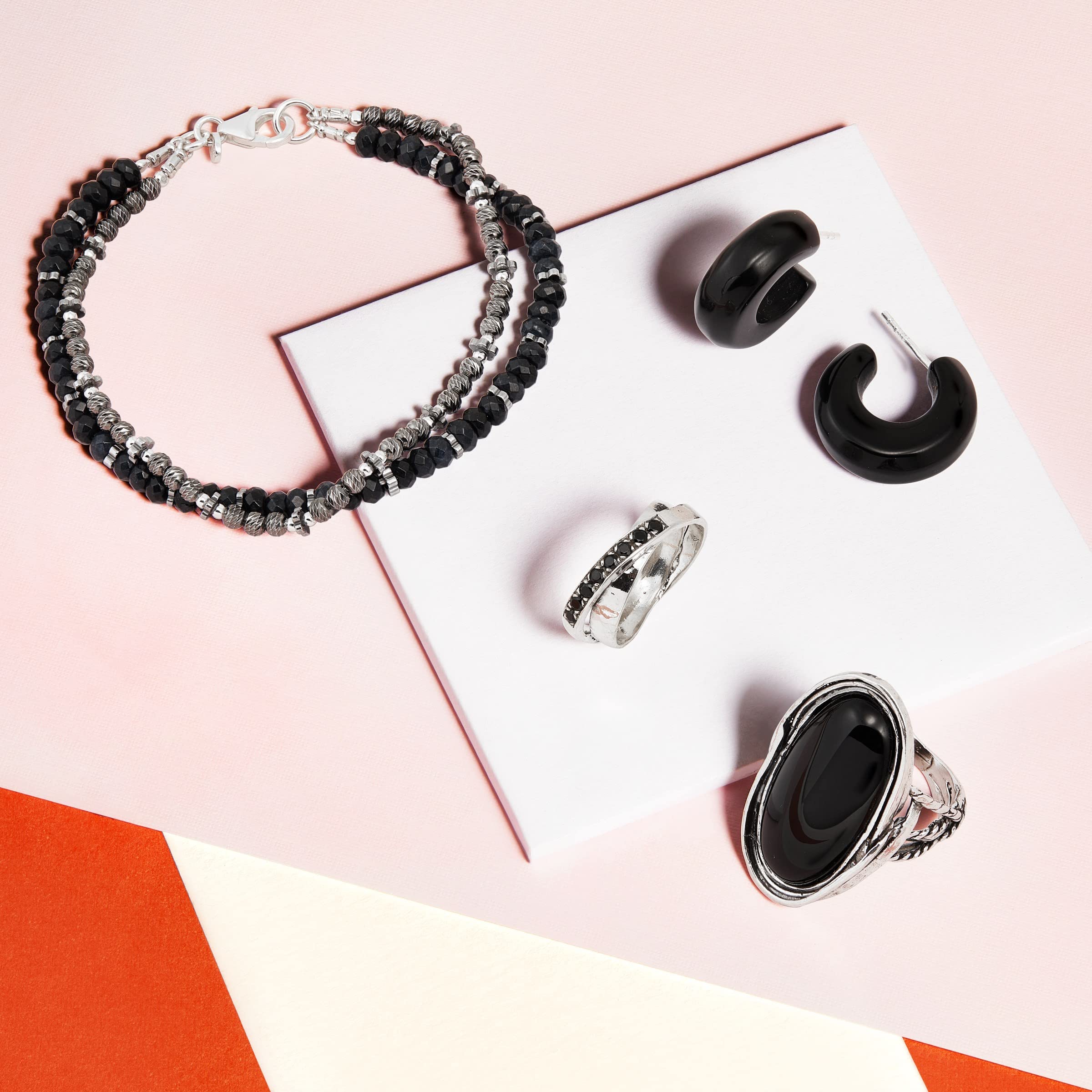 Silpada 'Black Beauty' Sterling Silver Onyx Ring, Size 8, Size 8