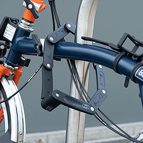 Oxford LinkLock CL Compact Folding Lock. Bicycle Security Lock.,Black,720mm