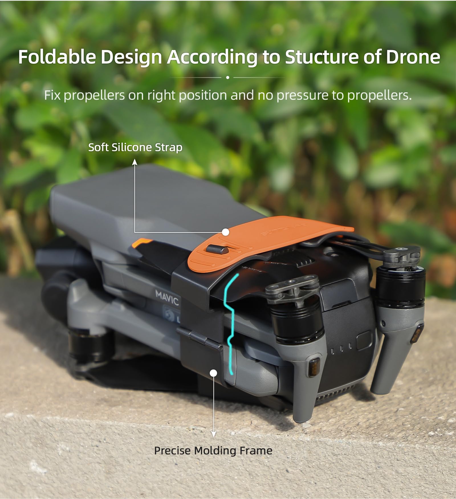 Mavic 3 Pro Prop Holder Propeller Fixator Stabilizer Bottom Cover Protector For DJI Mavic 3/3 Pro / 3 Classic Drone (Black)