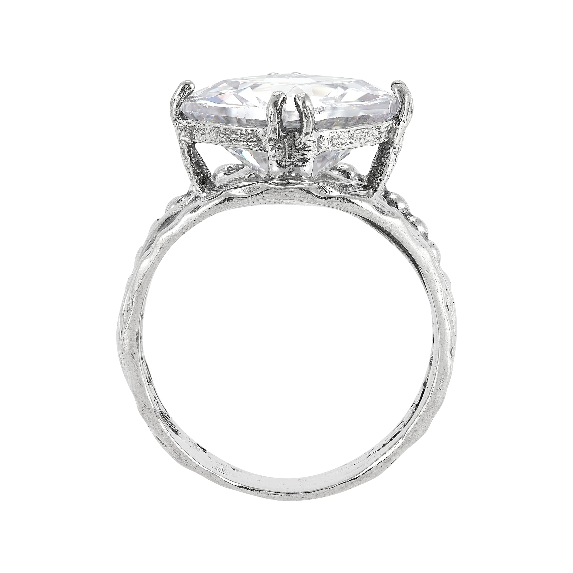 Silpada 'Full of Charm' Sterling Silver Cubic Zirconia Ring, Size 9, Size 9