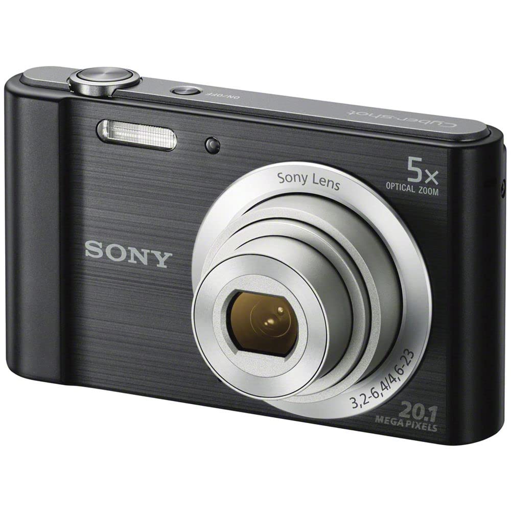 Sony Cyber-Shot DSC-W800 Digital Camera (Black) + Ultra 64GB SDXC Memory Card, Water Resistant Point & Shoot Camera Case & More (8pc Bundle)