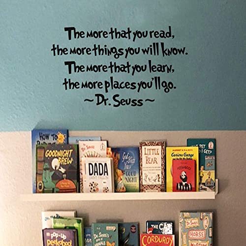 MohaWall Dr.Sevss Wall Decal Kids Room Quotes Decor Inspirational Nursery Art Wall Stickers