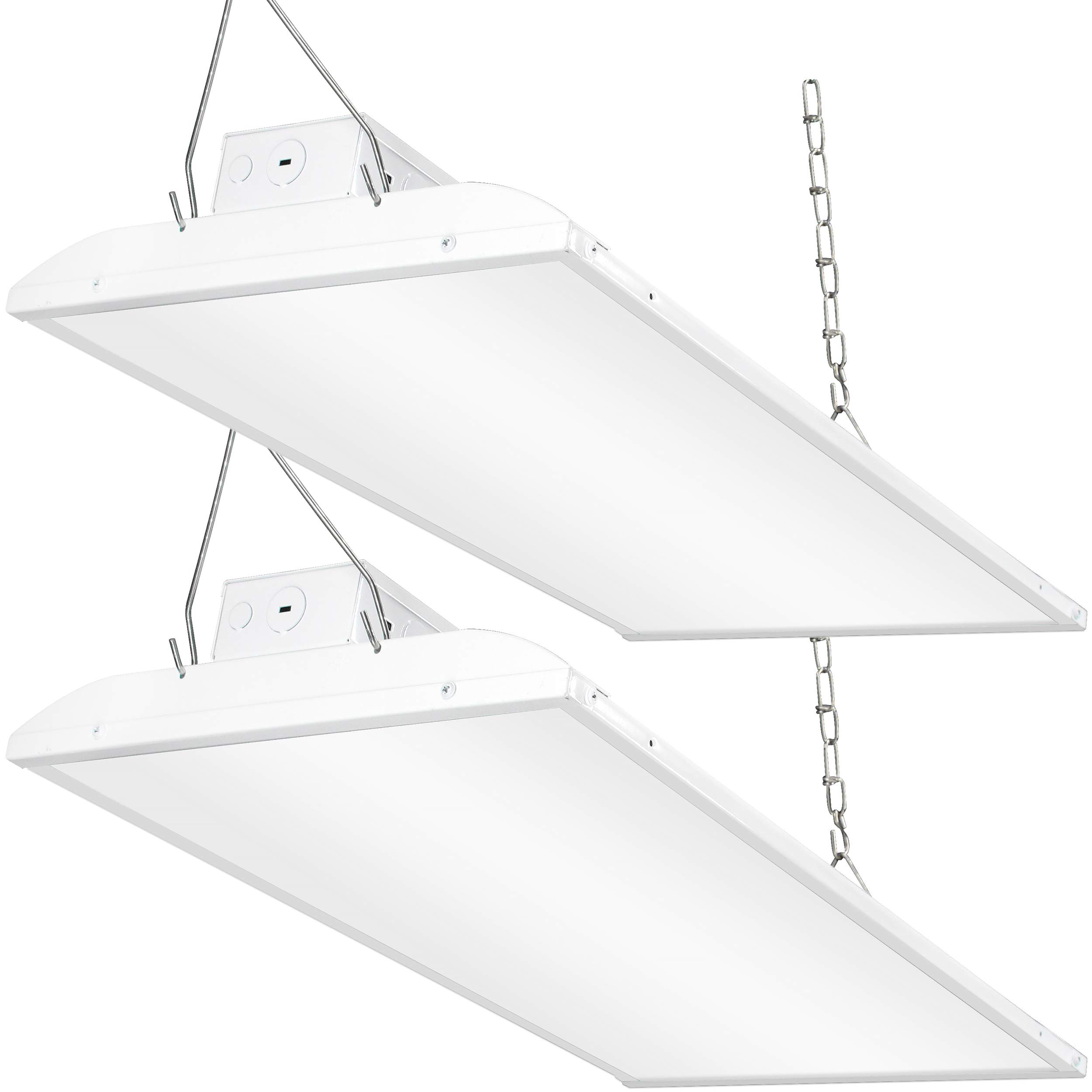 OOOLED 2Pack Linear LED High Bay Light,178W 2FT 0-10V Dimmable [300W-800 Equivalent] 24250lm 5000K Daylight IP44 Industrial Grade Warehouse Hanging Light Workshop Lamp 178W-2Pack