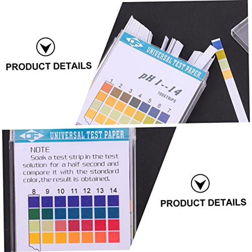 ULTECHNOVO 200 Pcs Ph Test Paper Ph Sticks Ph Testing Quality Test Strip Ph Level Test Kit Ph Monitoring Paper Drinking Water Test Paper Spa Kits Universal Test Paper Food Body
