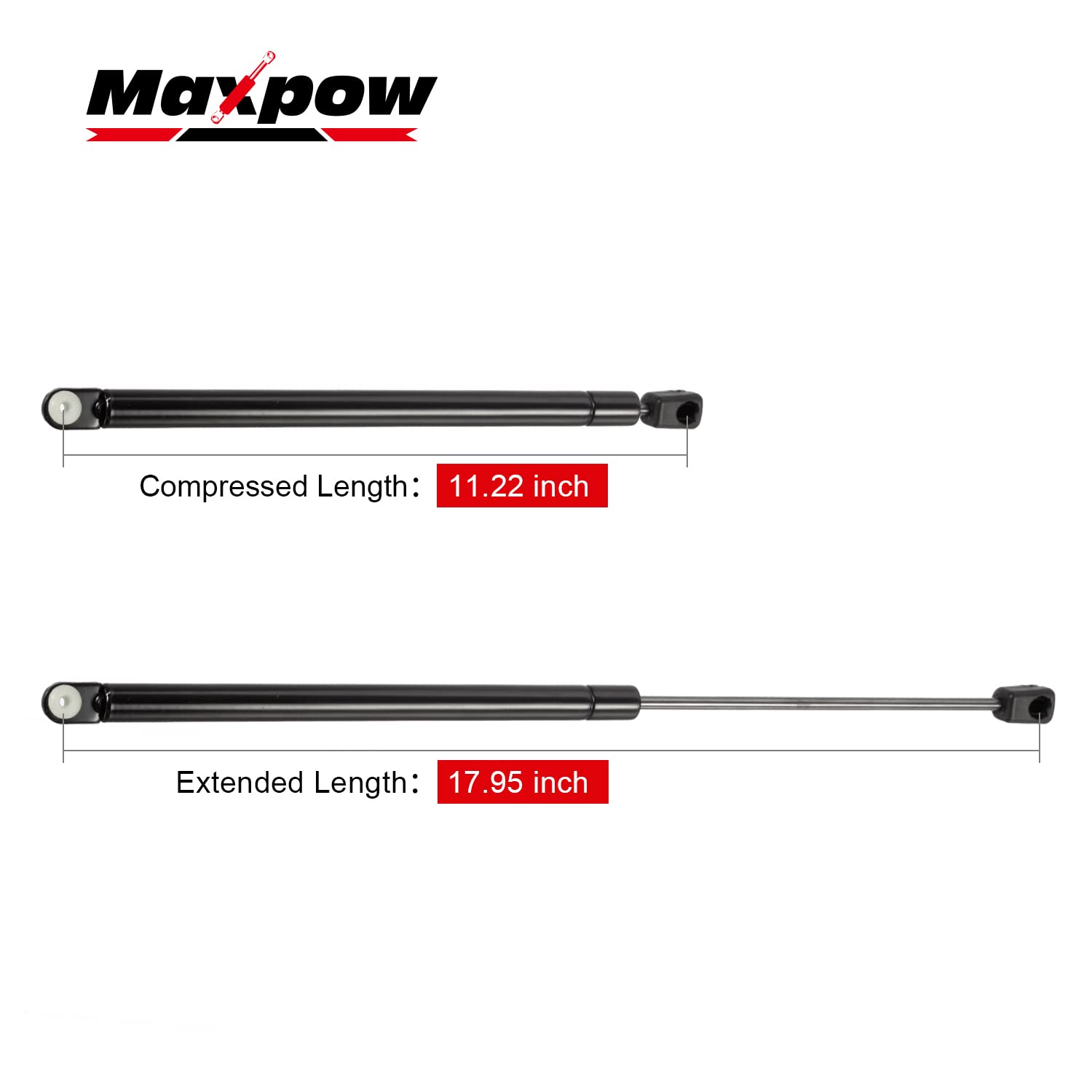 Maxpow Rear Window Glass Lift Support Struts Shocks Replacement for Expedition 1997-2002 / Navigator 1998-2002 Back Window Glass Lift Support, 4676