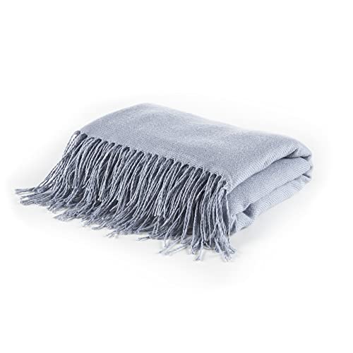 Madison Park Zennia Farmhouse Comforter Set with Throw-Blanket, Floral Print on Seersucker Textures, All Season Bedding, Matching Shams, Toss Pillows, Full/Queen(90"x90"), Blue 7 Piece