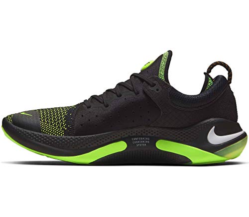 Nike Men's Joyride Run Flyknit Running Shoes (13, Black/White/Electric Green/Kumquat)