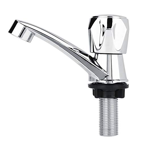 Watris Veiyi Single Cold Faucet Water Tap, ABS Water Tap, Cold Water Faucet, Bathroom Basin Kitchen Sink Accessories G1/2(20mm)(Diamond)