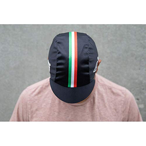 Pace Sportswear Hex-Tek Cycling Cap - UPF 50 Plus, Cinelli/Black, One Size