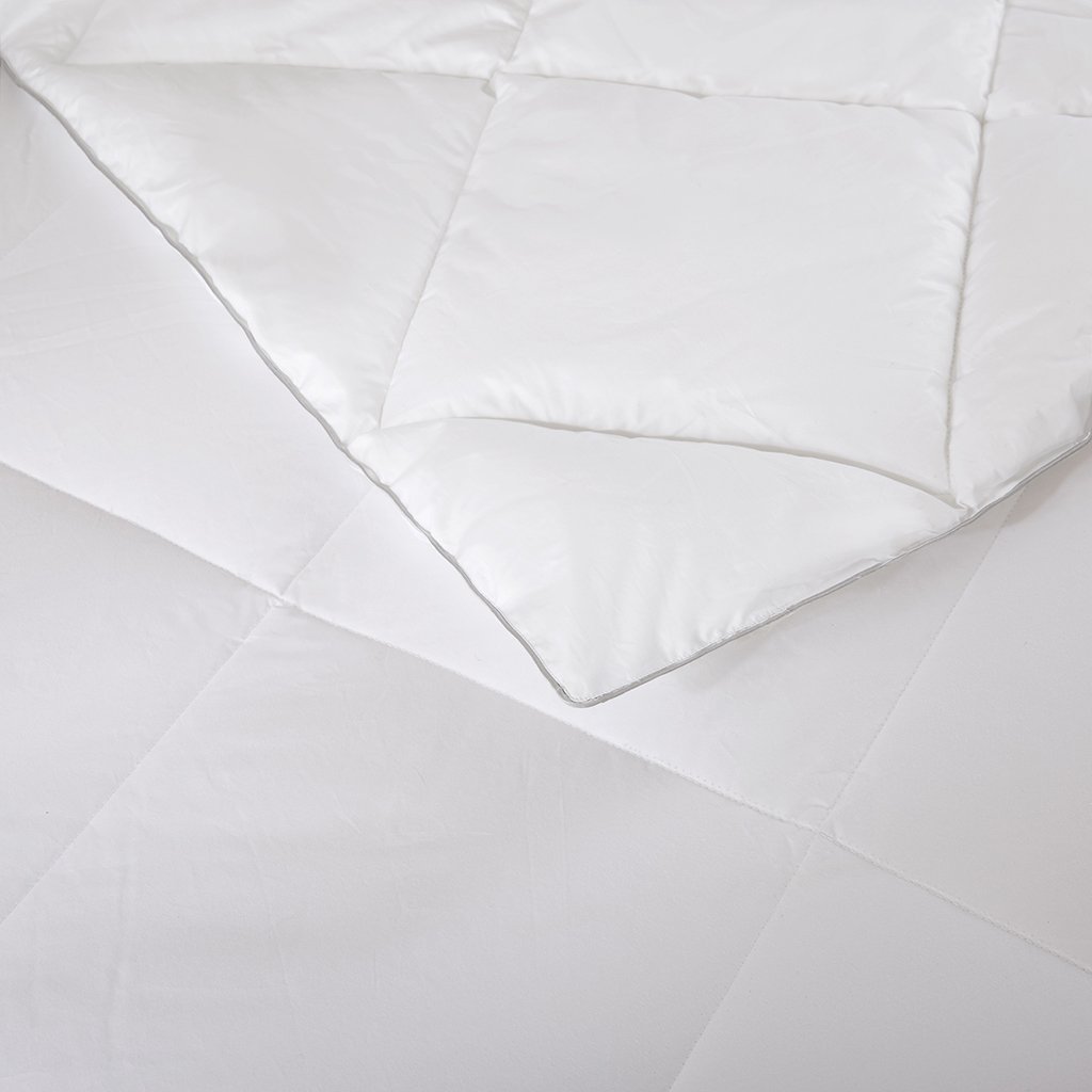 Madison Park Signature MPS10-100 1000 Thread Count Cotton Blend Down Alternative Comforter, Full/Queen, White