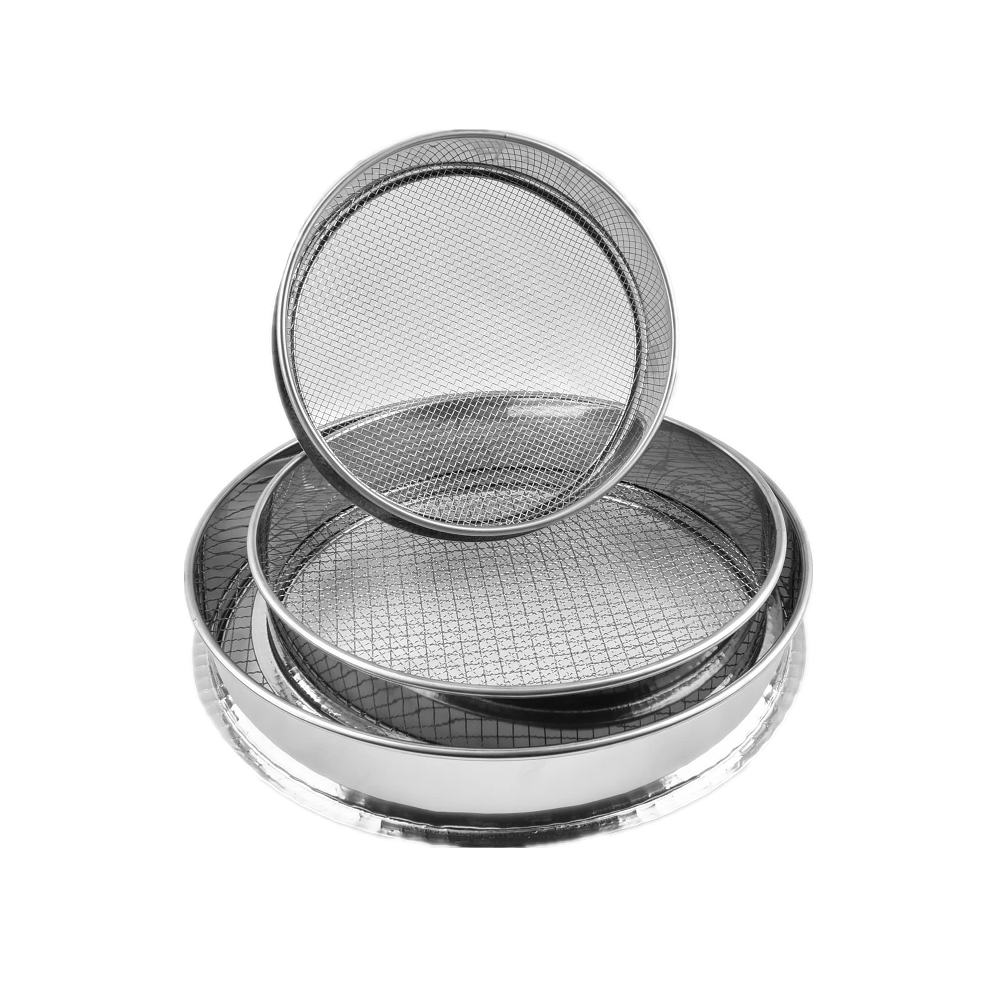 LucaSng 3PCS Soil Sifter Compost Dirt Sieve for Garden