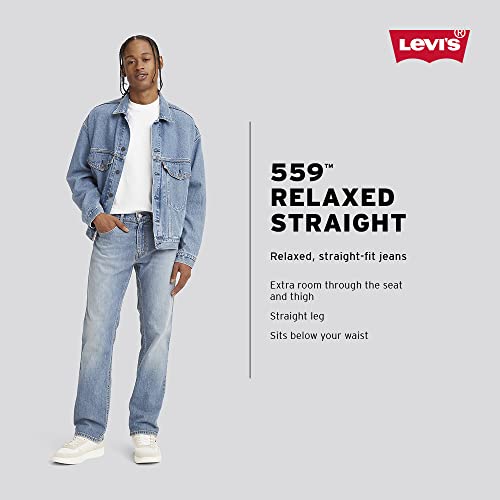 Levi's Men's 559 Relaxed Straight Jeans (Also Available in Big & Tall), Medium Stonewash, 40W x 32L