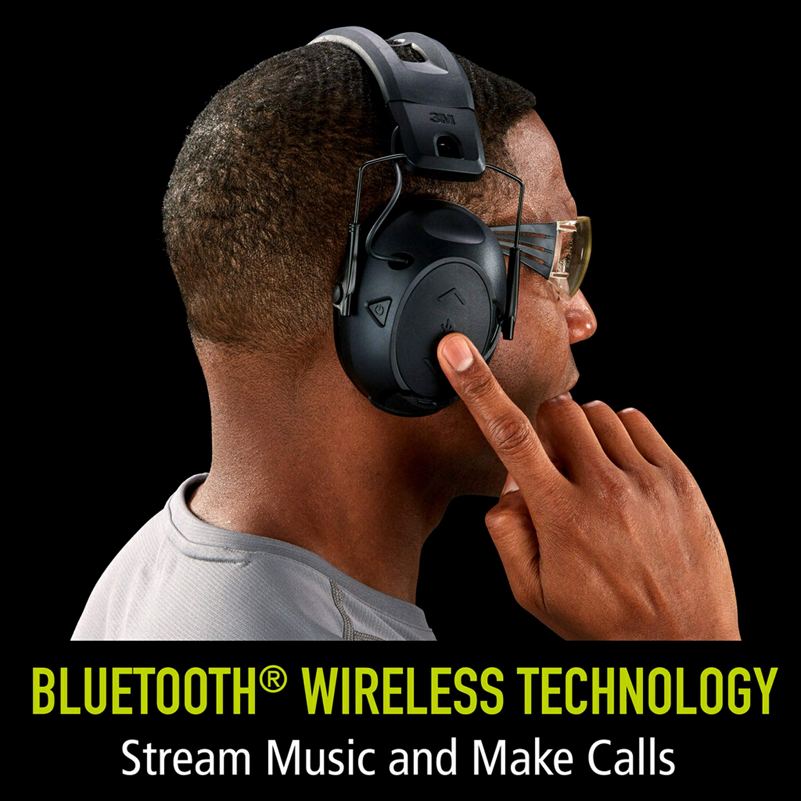 Peltor Sport Tactical 500 Smart Electronic Hearing Protector with Bluetooth Technology + Gel Earmuff Replacement Hygiene Kit + ALPHA1100 Rechargeable Li-Ion Battery Pack