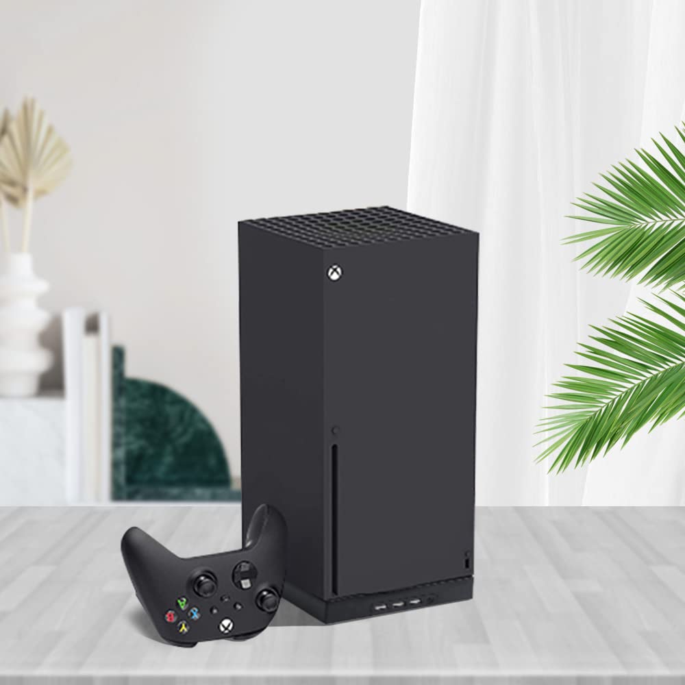 Mviioe Fan Cooling System Compatible with Series X Stand with 2 Turbo Fan, 3 Level Adjustable Speed, 3 USB 2.0 Port & 1 Port Type C (Only Compatible with Series X)