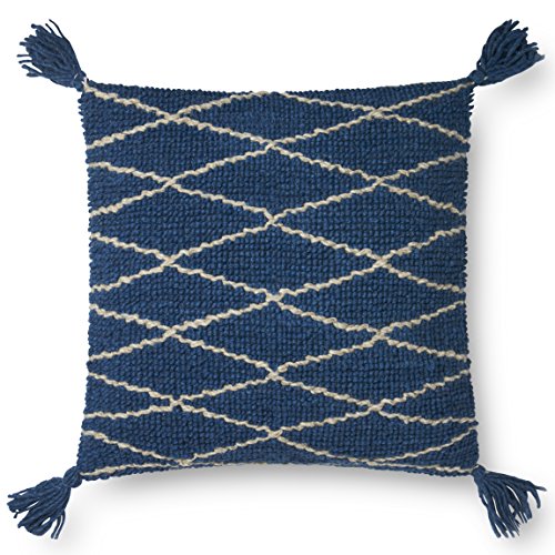 Loloi P0594 Pillow Cover Only/No Fill, 22" x 22", Blue