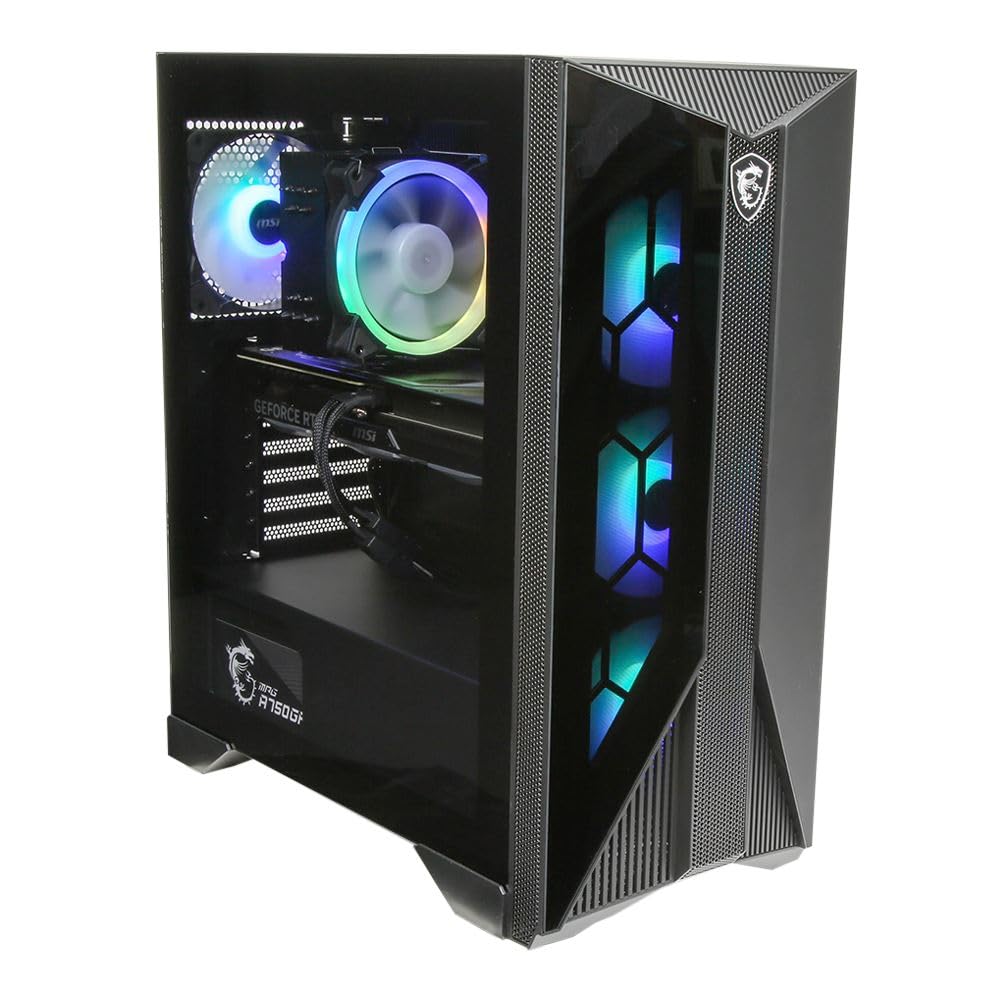 MSI Aegis RS Gaming Desktop: 13th Gen Intel Core i7-13700F Processor; NVIDIA GeForce RTX 4070 Ti 12GB GDDR6, 32GB DDR4 RAM, 2TB NVMe SSD + 2TB HDD, WiFi 6, Gaming Keyboard and Mouse, Windows 11