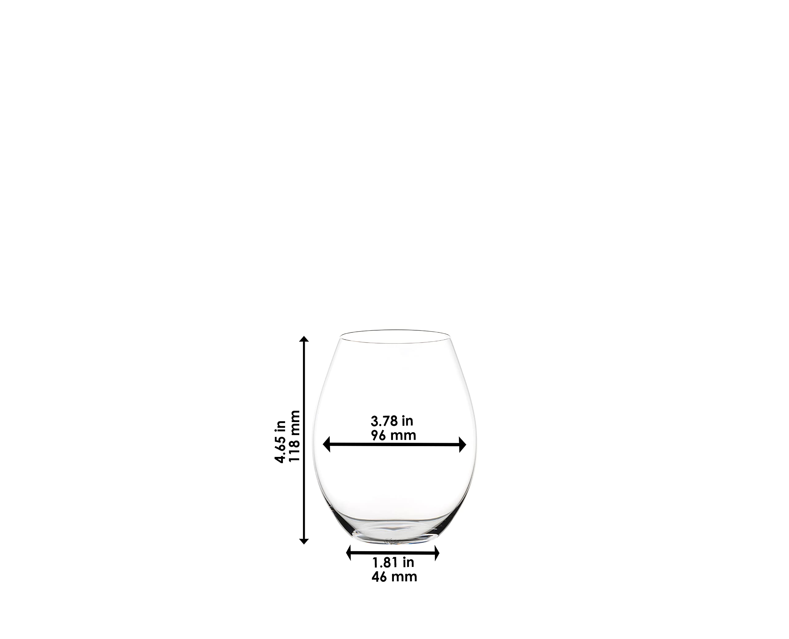Riedel 00 Collection 004 Tumbler Glasses, Set of 4, Clear
